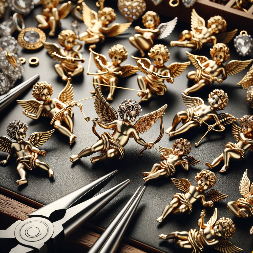 Exploring the Beautiful Details of the 14 PCs Cupid Cherub Love Angel ...