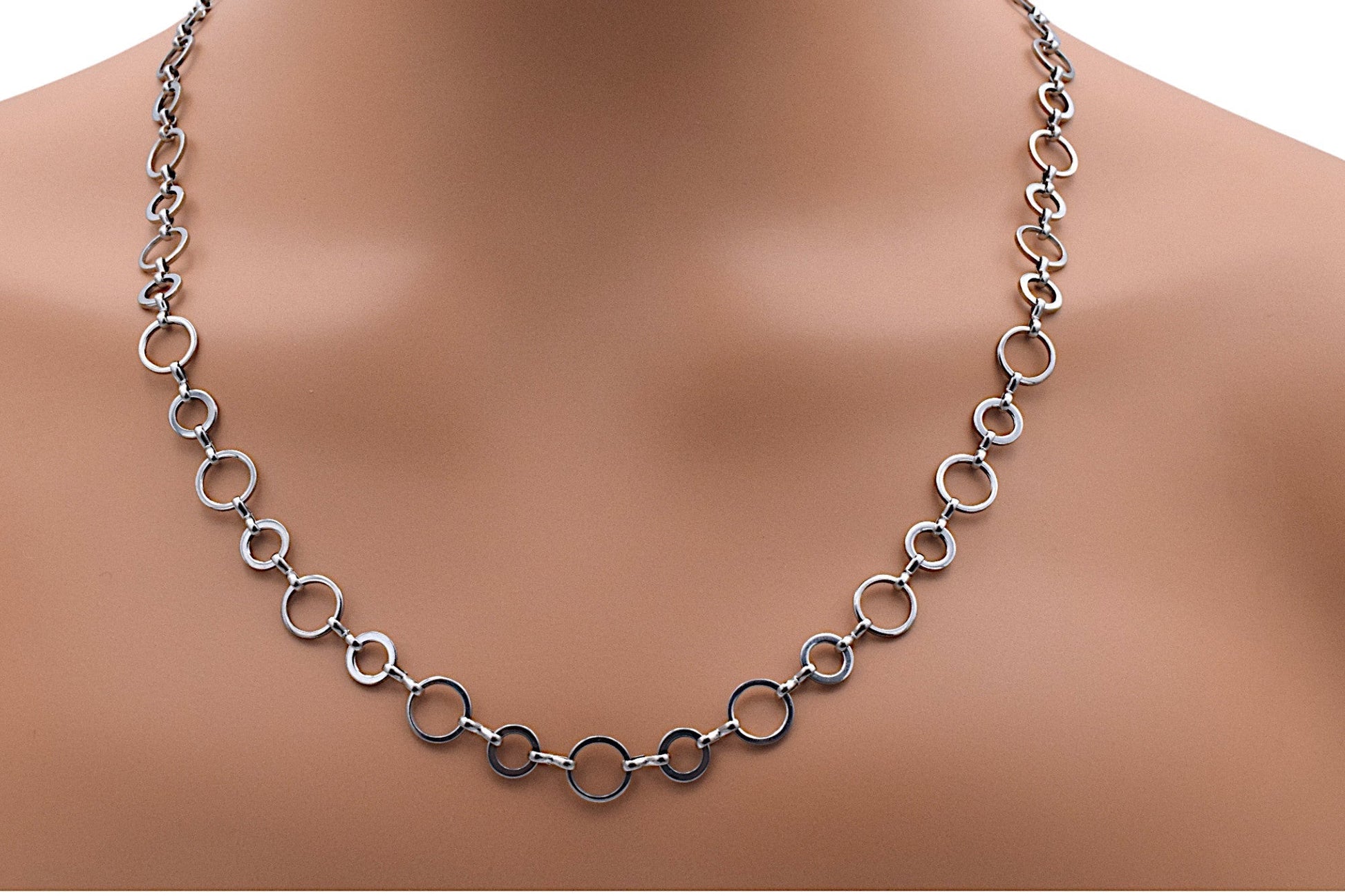 Stainless Steel Circle link chain by yard for jewelry making ...